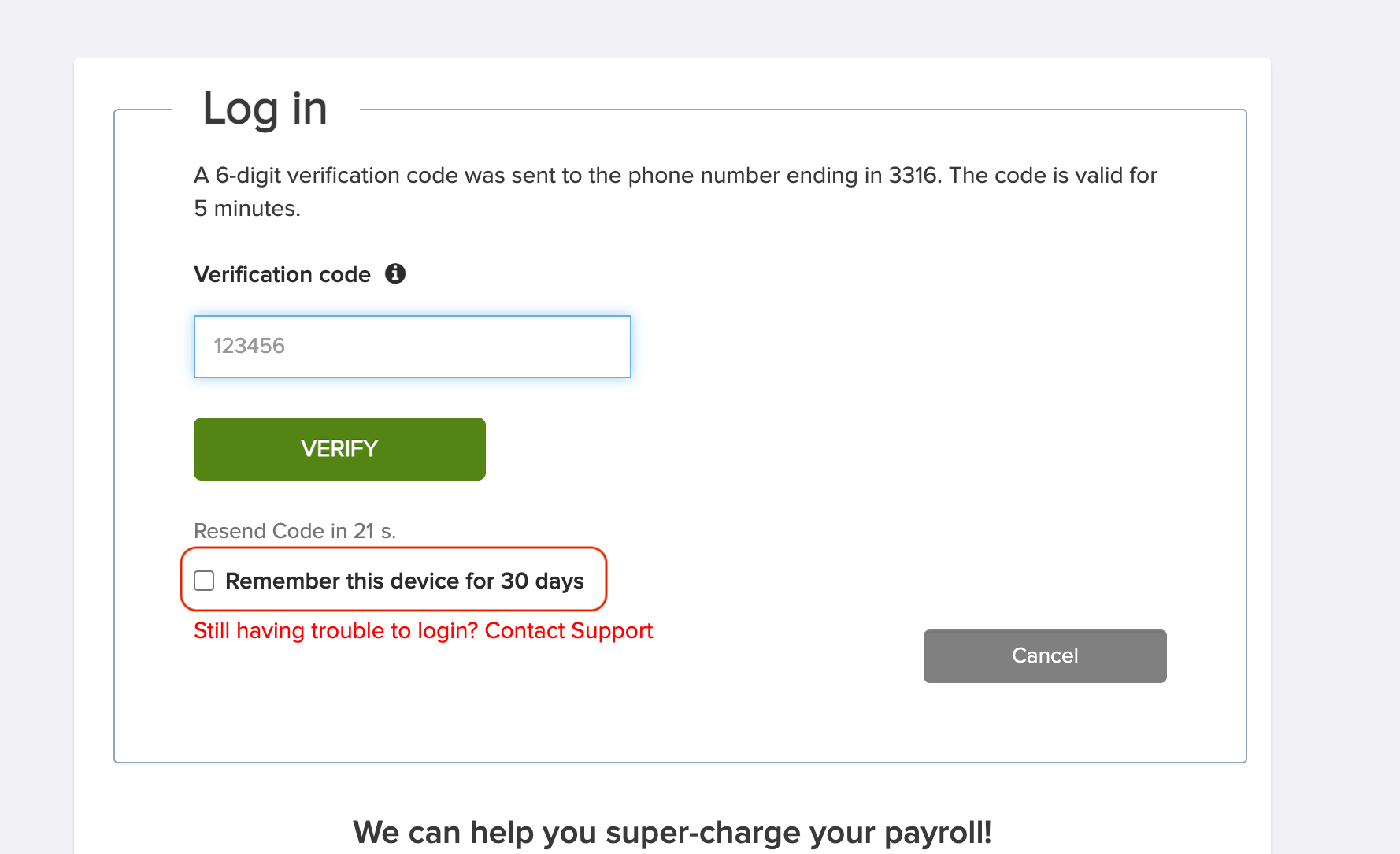 Set up two-factor authentication (2FA) as an employee – Wagepoint