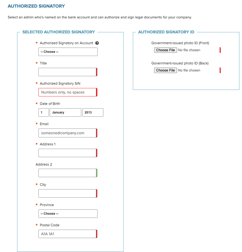 Onboard a new client (FINTRAC-compliant) – Wagepoint